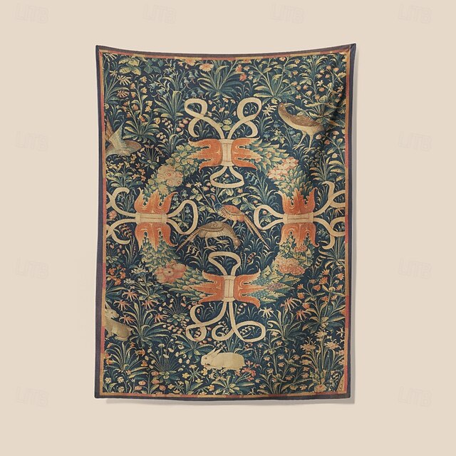 Medieval Tapestry Middle Age Tapestry Gothic Art Large Tapestry Mural ...