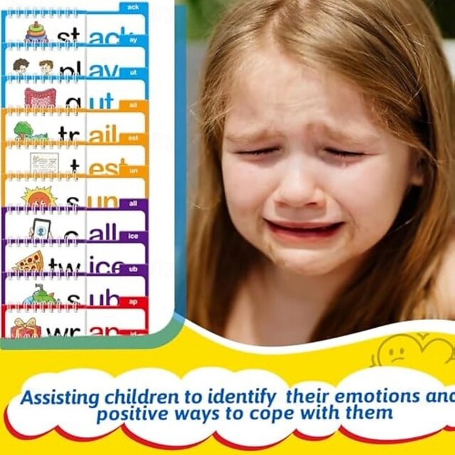 30 Read and Rhyme Flip Books, Letter Sounds & Word Families Flash Cards ...