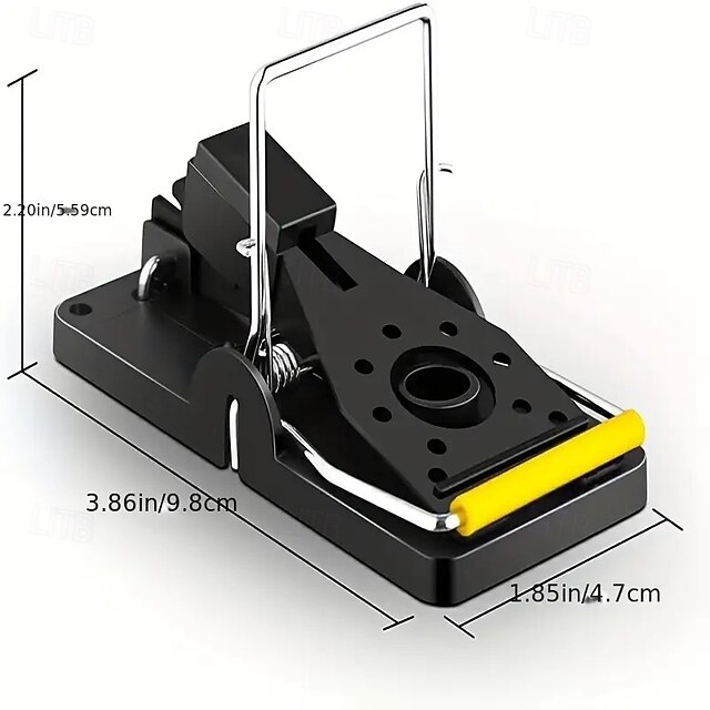 Mouse Traps Highly Sensitive Spring Mechanism Durable ABS Alloy Plastic ...