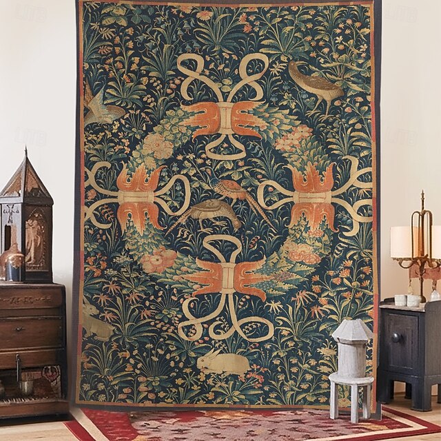 Medieval Tapestry Middle Age Tapestry Gothic Art Large Tapestry Mural ...