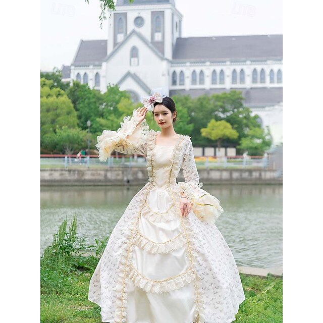 18th Century Women's Rococo Ball Gown Princess Maria Antonietta Rococo ...