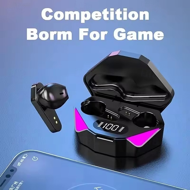 X15 Wireless Bluetooth 5.3 Gaming Earbuds with LED Display Noise ...