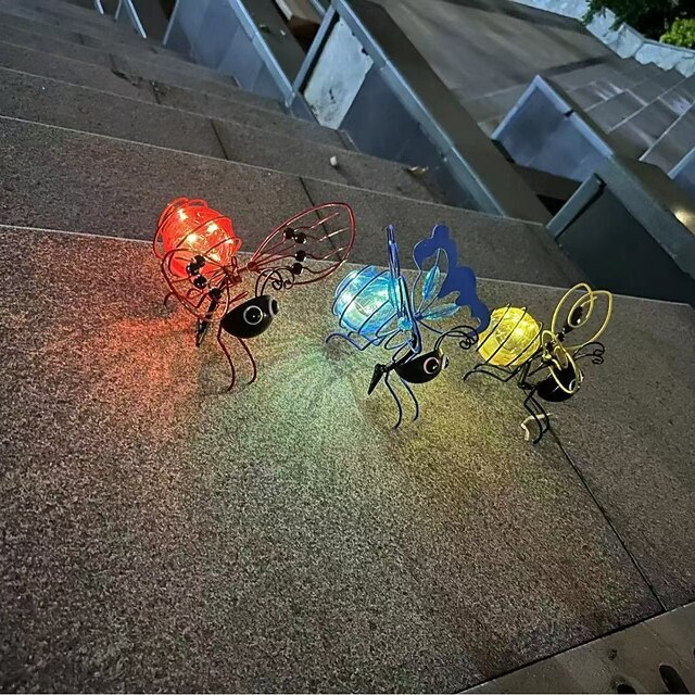 Solar Bees Lights Outdoor, Hanging Bee Solar Garden Light,Solars Bee ...