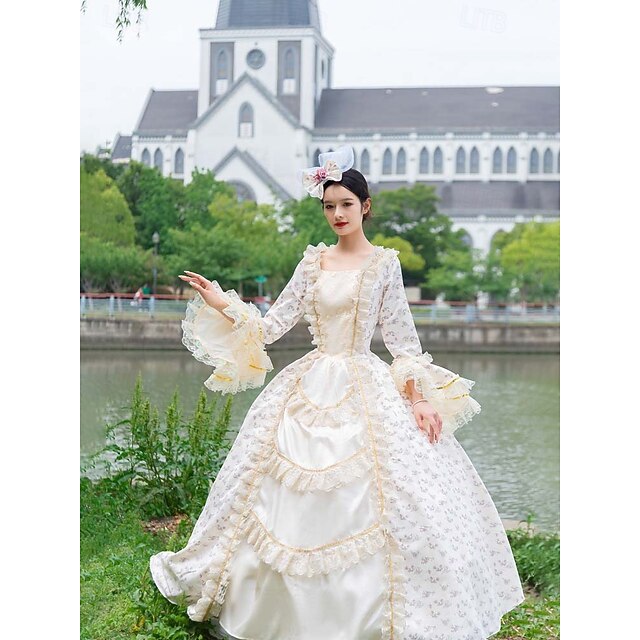 18th Century Women's Rococo Ball Gown Princess Maria Antonietta Rococo ...