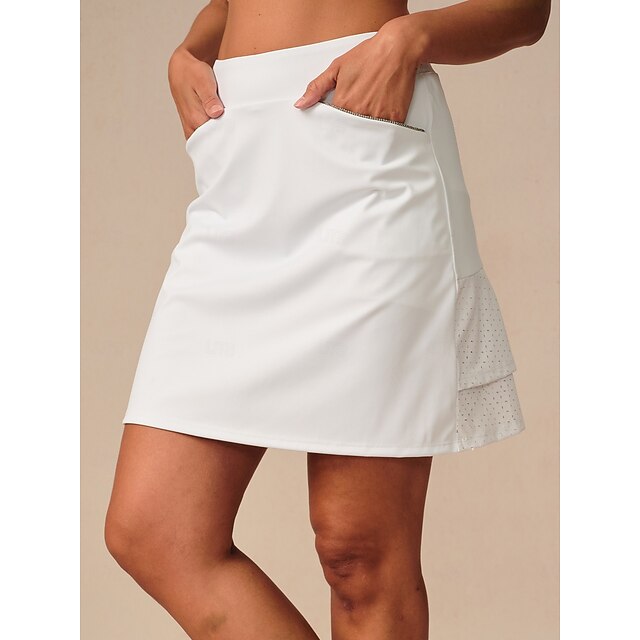 Women's Golf Skorts White Skirt Ladies Golf Attire Clothes Outfits Wear ...