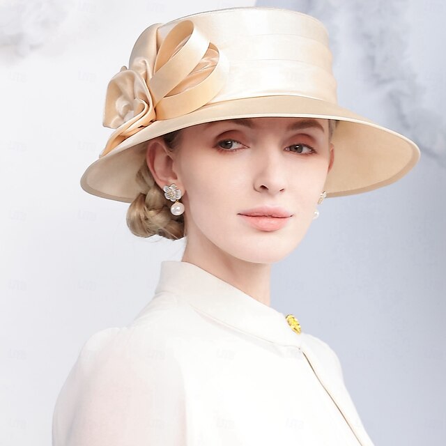 Hats Double Layer Cloth Bowler / Cloche Hat Sun Hat Top Hat Wedding Tea ...