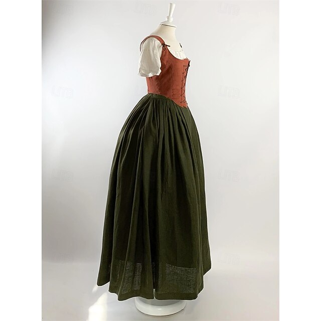 Medieval Renaissance Dress Prom Dresses Gown Maid Costume Viking Fancy ...