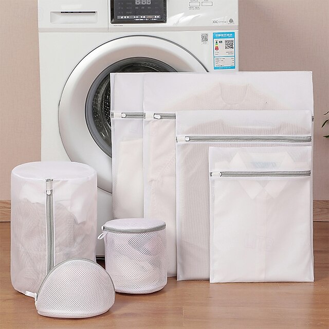 7 Pack Mesh Laundry Bags Set for Delicates Lingerie Bags for Washing ...