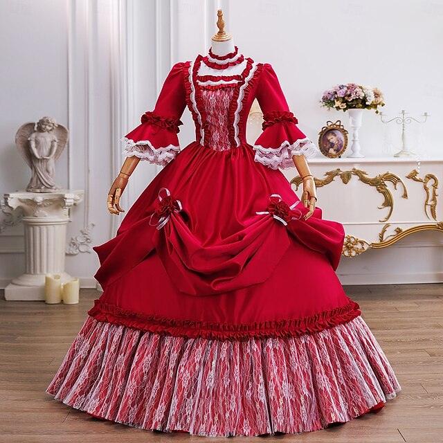 18th Century Women's Rococo Ball Gown Princess Maria Antonietta Rococo ...
