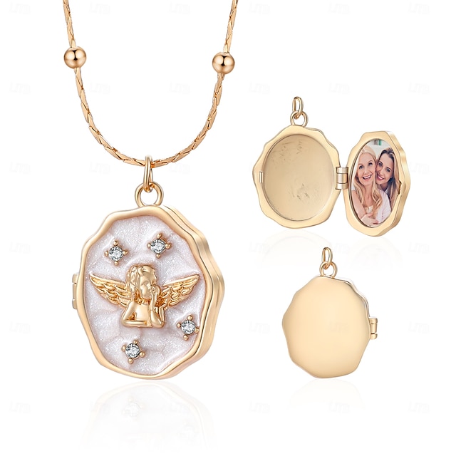 Personalized Photo Album Locket Necklace Custom Best Gift for Mom ...