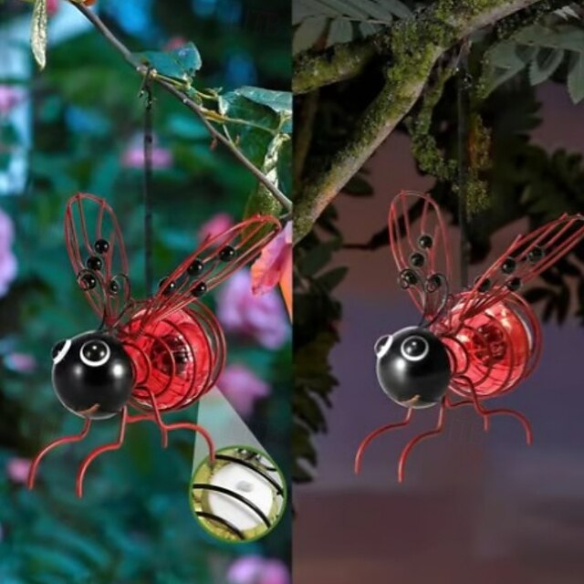 Solar Bees Lights Outdoor, Hanging Bee Solar Garden Light,Solars Bee ...