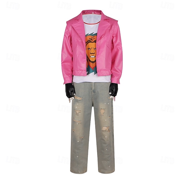 The Garbage Man Outfits Movie Cosplay Costume Leather Jacket Carnival ...