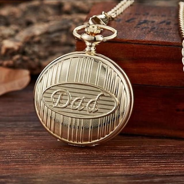 Pocket Watches to My Dad Love You Forever Gift Quartz Watch Fob Clip ...