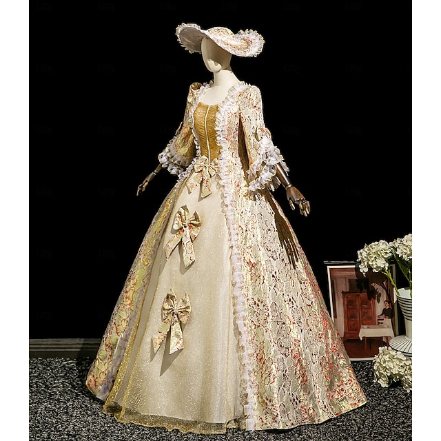 18th Century Women's Rococo Ball Gown Princess Maria Antonietta Rococo ...