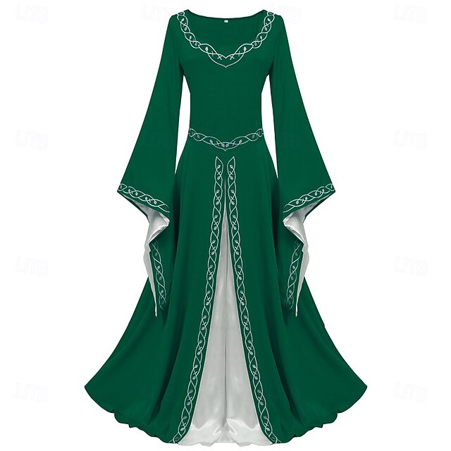 Retro Vintage Medieval Renaissance Dress Fancy Costume Viking Celtic ...