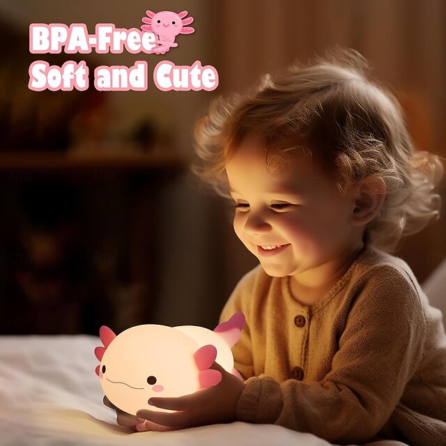 Cute Animal Night Light LED Silicone Squishy Animal Lamp for Kids Ideal ...