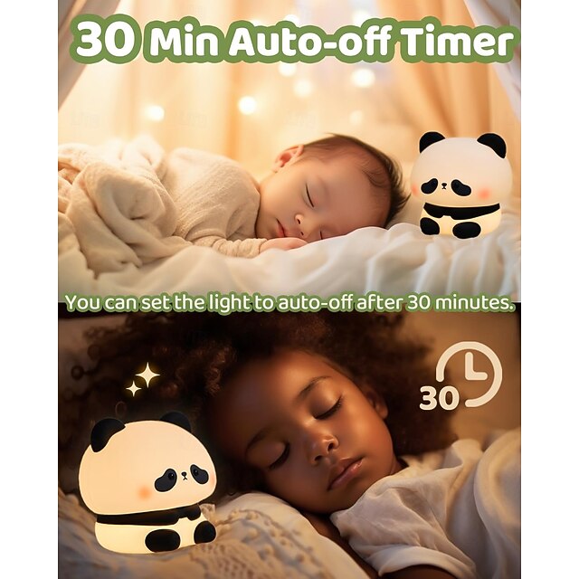Cute Animal Night Light LED Silicone Squishy Animal Lamp for Kids Ideal ...