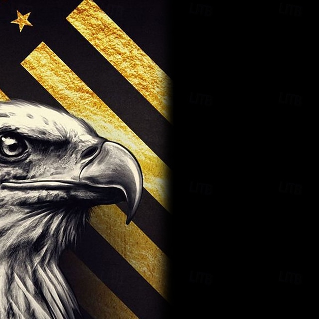 Jour de l'Indépendance Homme Aigle Drapeau américain Patriotique Short ...