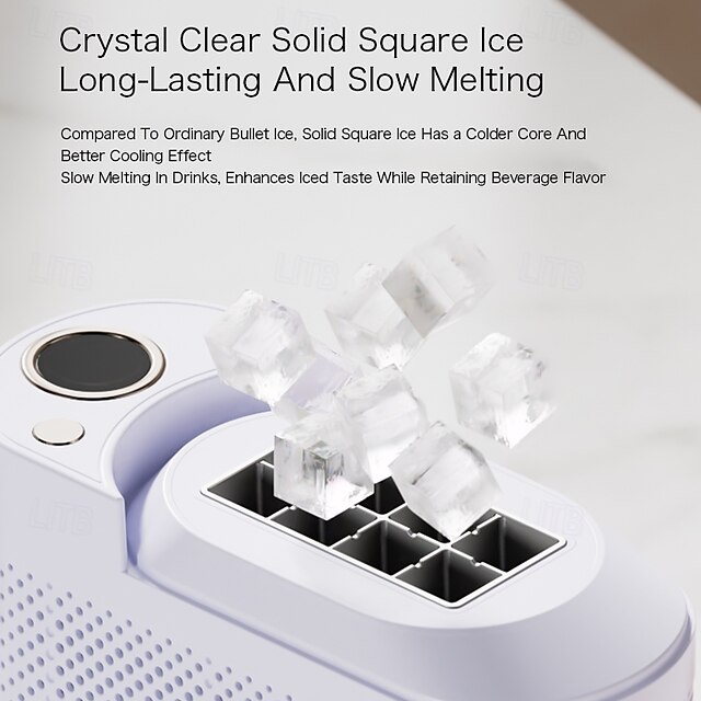 Portable Mini Ice Maker – Fast 10-15 Min Ice Making, 8 Cubes/Cycle ...