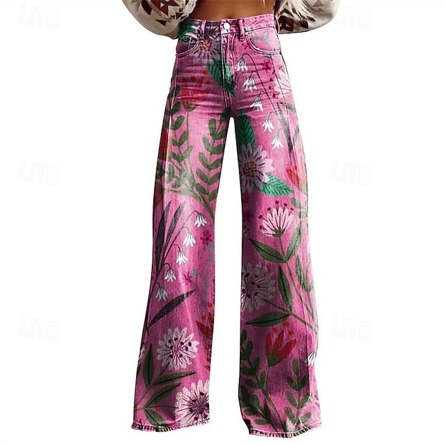 Retro Vintage 1970s Groovy Pants Wide Legged Pants Hippie Disco High ...