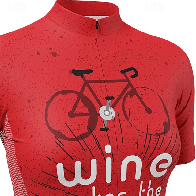 Women's Cycling Jersey Patterned Short Sleeve Bike Tee Tshirt Jersey ...