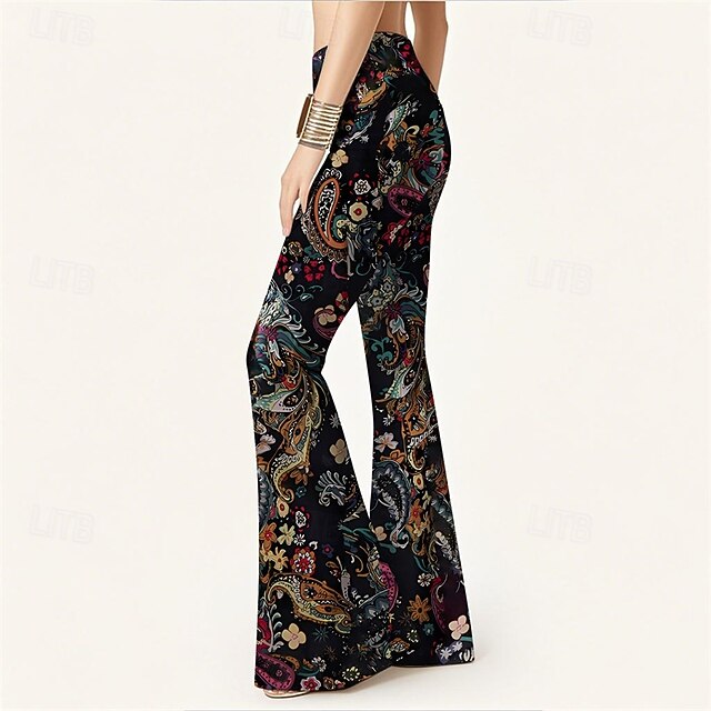 Retro Vintage Boho 1970s Bell Bottoms Pants Flare Leggings Flared ...