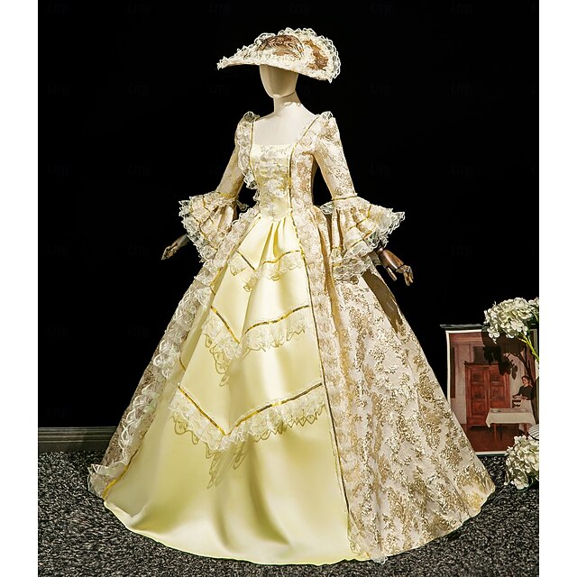 18th Century Women's Rococo Ball Gown Princess Maria Antonietta Rococo ...