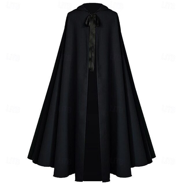 Retro Vintage Medieval 17th Century Cloak Fancy Dress Men's Women's ...