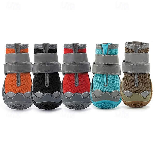 Dog Shoes for Large Small Medium Dogs - Breathable Dog Boots for Summer ...