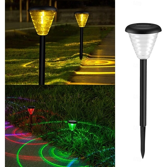 LED Solar Pathway Lights with 2 LEDs IP65 Outdoor Waterproof Auto On ...