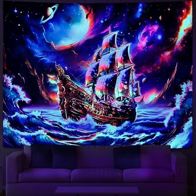 Blacklight Tapestry Glow in the Dark Glow Party UV Reactive Ocean ...