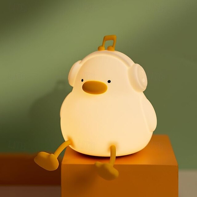 Cute Animal Night Light LED Silicone Squishy Animal Lamp for Kids Ideal ...