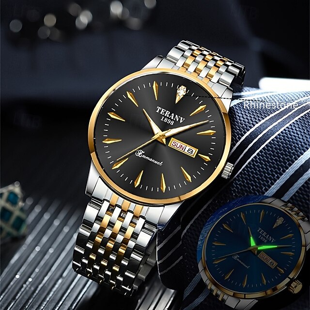 Men's Quartz Watch – Elegant Business Style, Luminous Hands, IPX7 ...