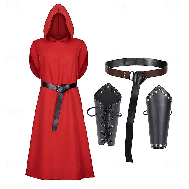 Retro Vintage Medieval Renaissance Cosplay Costume Tunic Warrior Knight ...