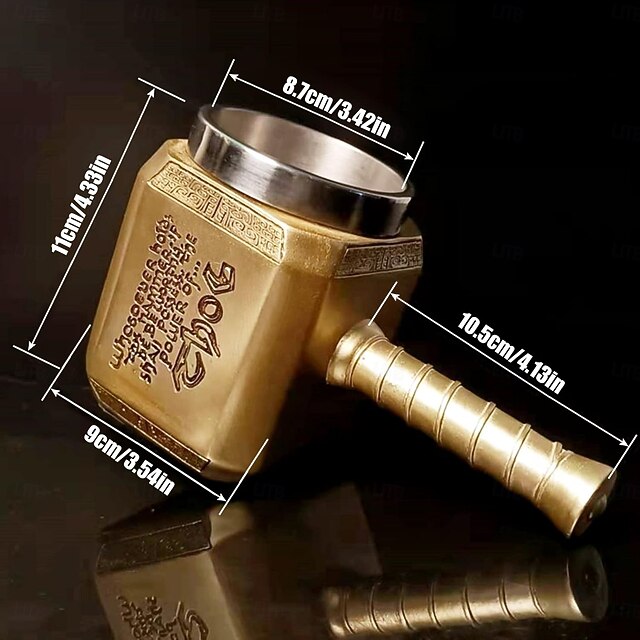 Thor Hammer Beer Mug, Oktoberfest Gift Mug Unique Hammer-Shaped ...