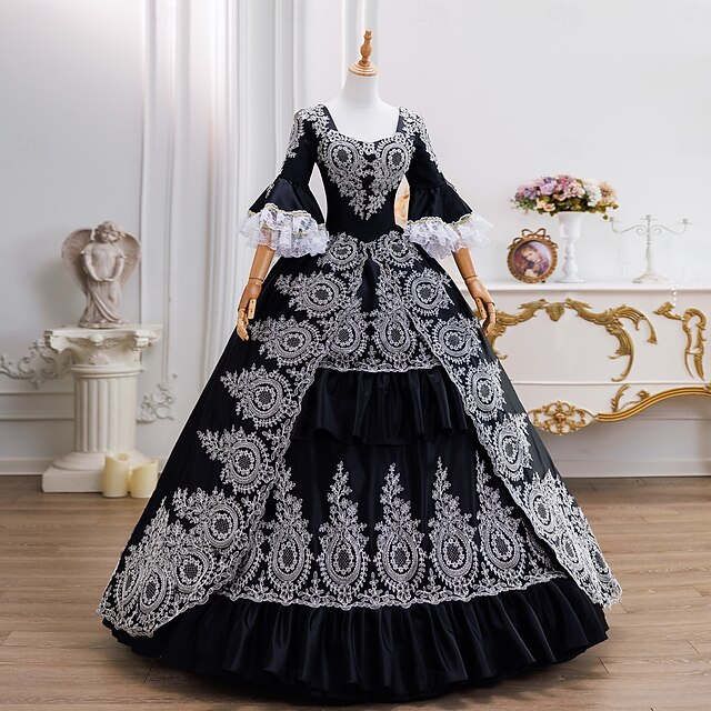 18th Century Women's Rococo Ball Gown Princess Maria Antonietta Rococo ...