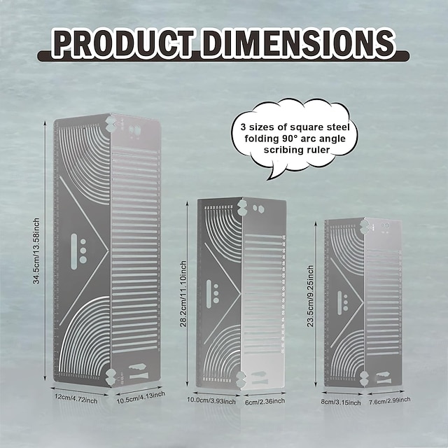 Angle & Arc Marking Tool for Metal Pipes, PrecisionFlex Adjustable Arc ...