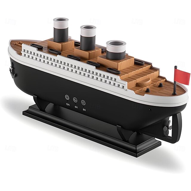 1 Pc Retro Steamboat Shaped Essential Oil Diffuser Humidifier Jellyfish ...