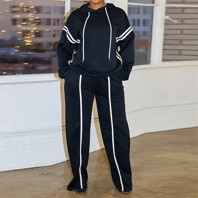 Women's Tracksuit Sweatsuit Activewear Set Pocket Clothing Suit Fall ...