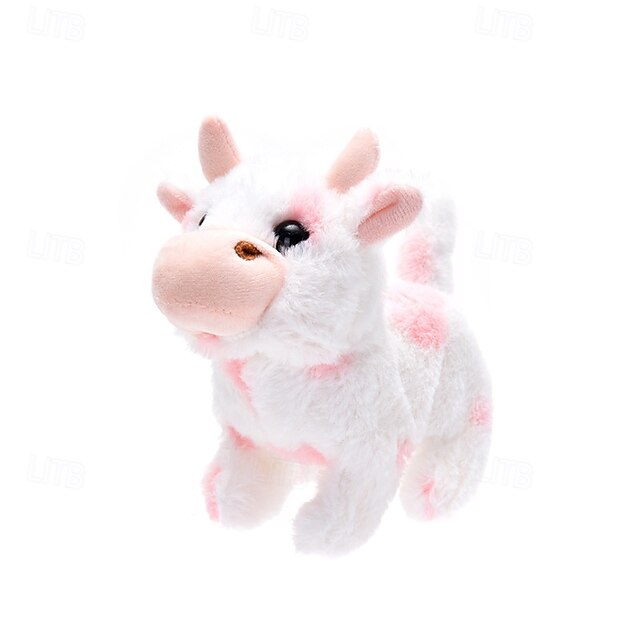 Robot Cow Electronic Plush Cow Toy Interactive Toys Walks Stuffed ...