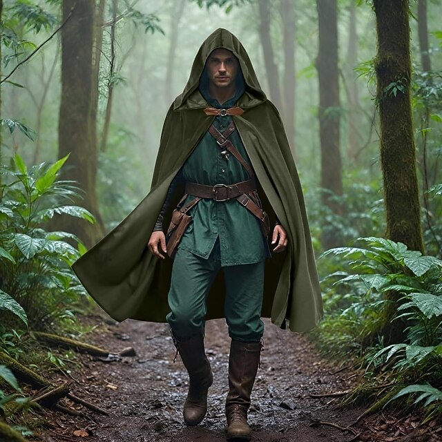 Medieval Hoodies Robe Normal Fashion Collarless Fancy Dress Adults ...