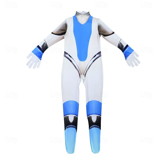 Futuristic Robot Astro Bot Costume Bodysuits STEM Day Cosplay for Men's ...