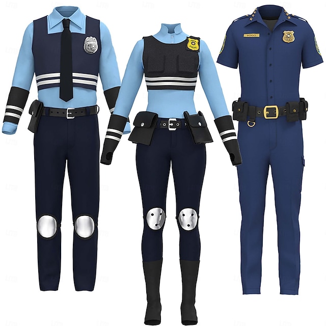 Animal Detective Police Bunny Outfits Costume Bodysuits Adventure Movie ...