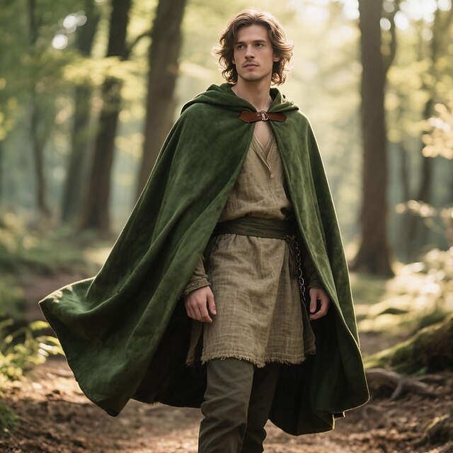 Medieval Hoodies Robe Normal Fashion Collarless Fancy Dress Adults ...