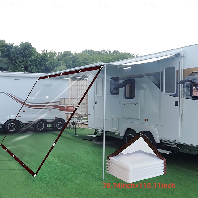Waterproof Tarp Transparent Waterproof Cover High-Quality Upgraded ...