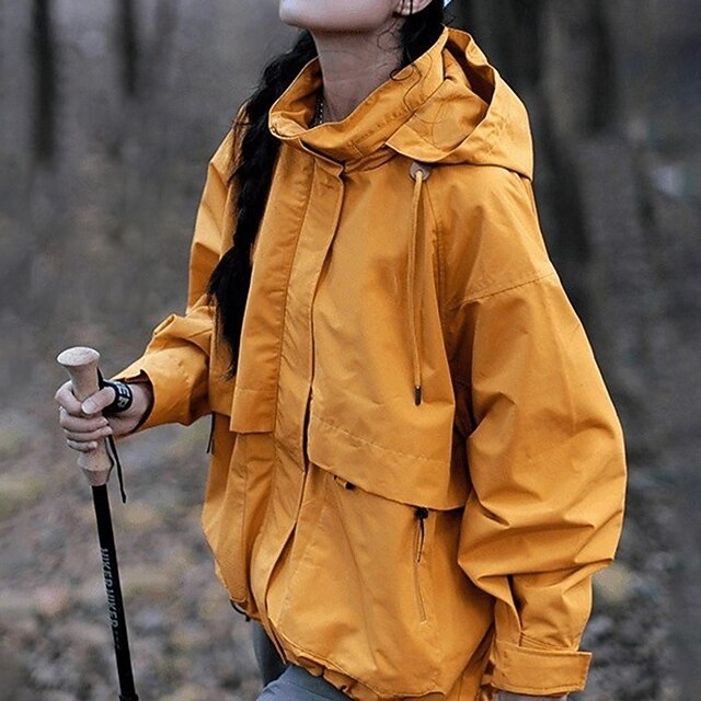 Women's Windbreaker Softshell Jacket Hiking Jacket Outdoor Waterproof ...
