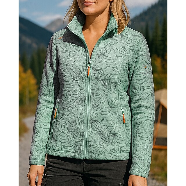 Women's Outdoor Jacket Hiking Jacket Fleece Jacket Outdoor Waterproof ...
