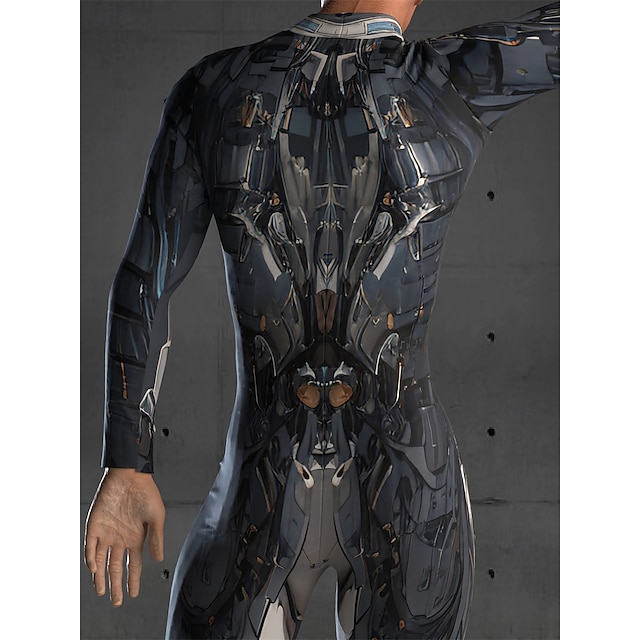 Carnevale 2026 Robot Cyborg Body Costumi di Gruppo per Coppie di ...