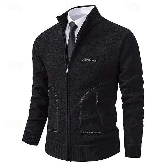 Homme Pull Robe pull Gilet Cardigan Pull zippé Pull Tricoté Côtelé ...