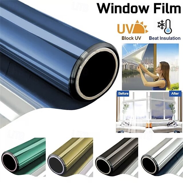 Privacy Sun Blocking Anti UV Reflective Window Film, Heat Insulation ...